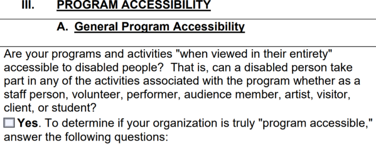 How To Complete a Section 504 Self-Evaluation for Accessibility - Arts Midwest